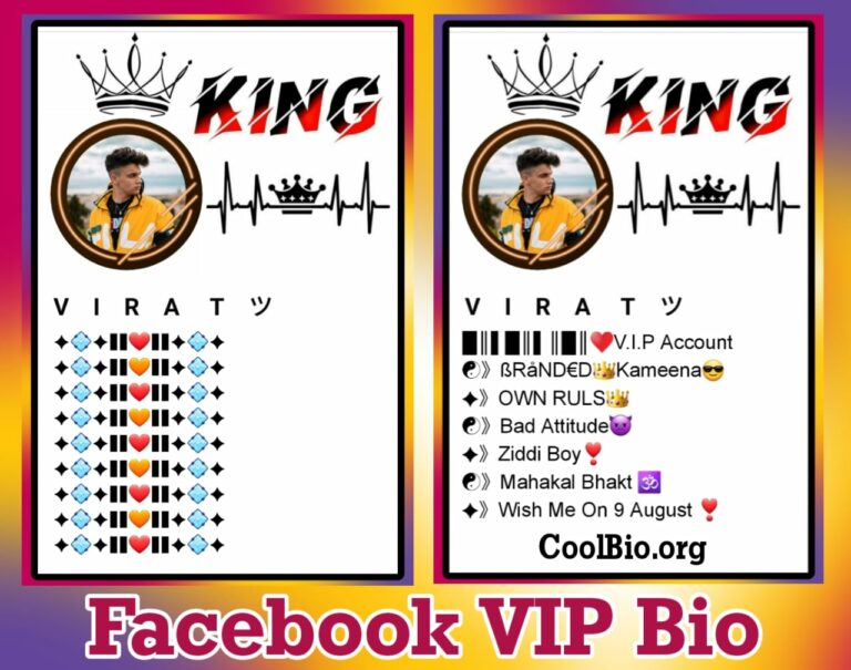 973+ Facebook VIP Bio | FB VIP Account Bio 2023 - Cool Bio